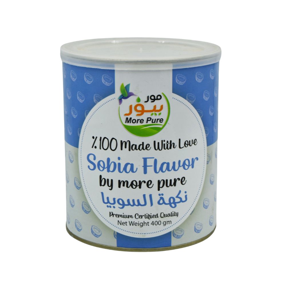 مور بيور عصير سوبيا 400 جرام عبوة صفيح - More pure life